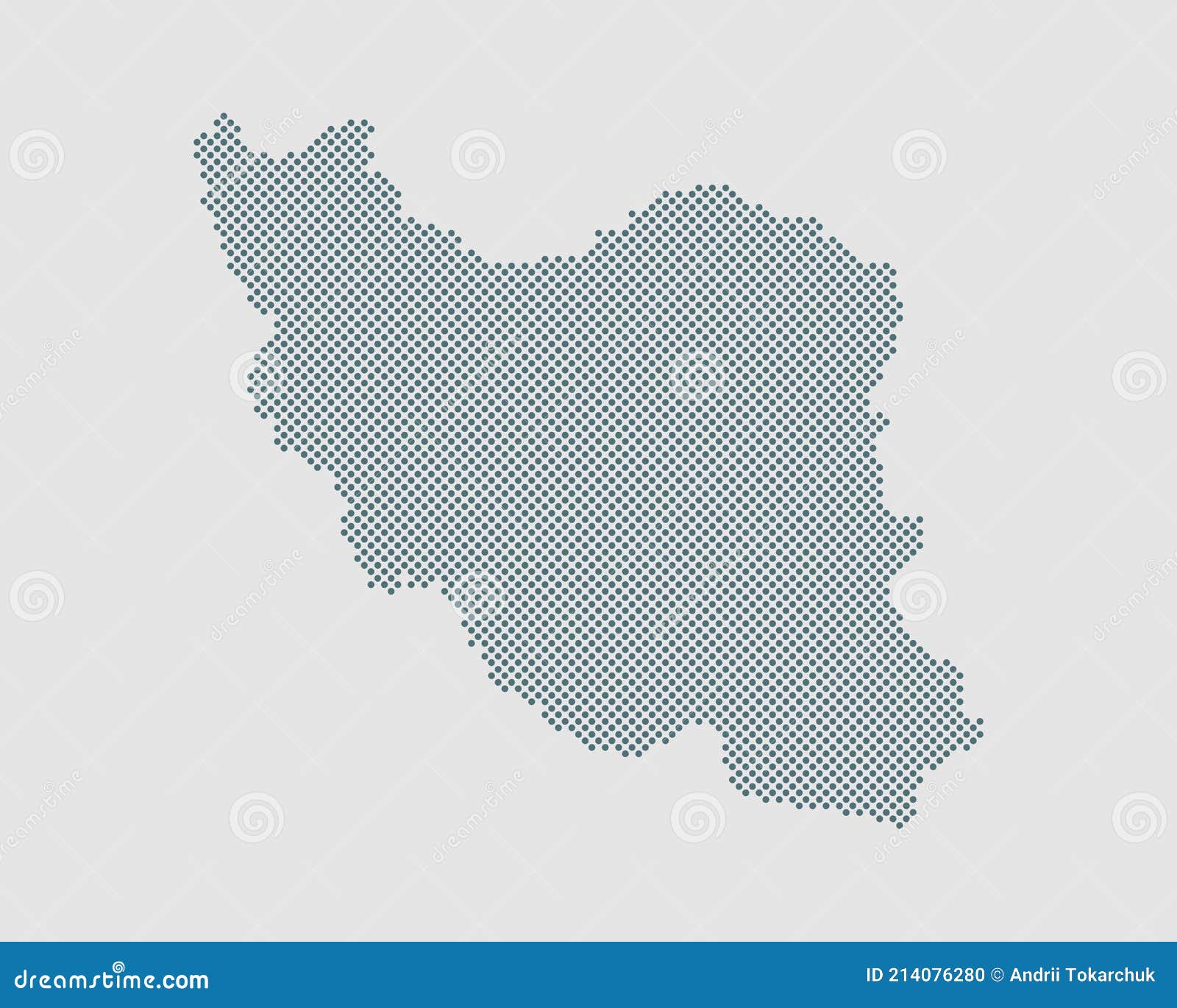 Creative Vector Country Iran Map Made of Dots Stock Vector ...