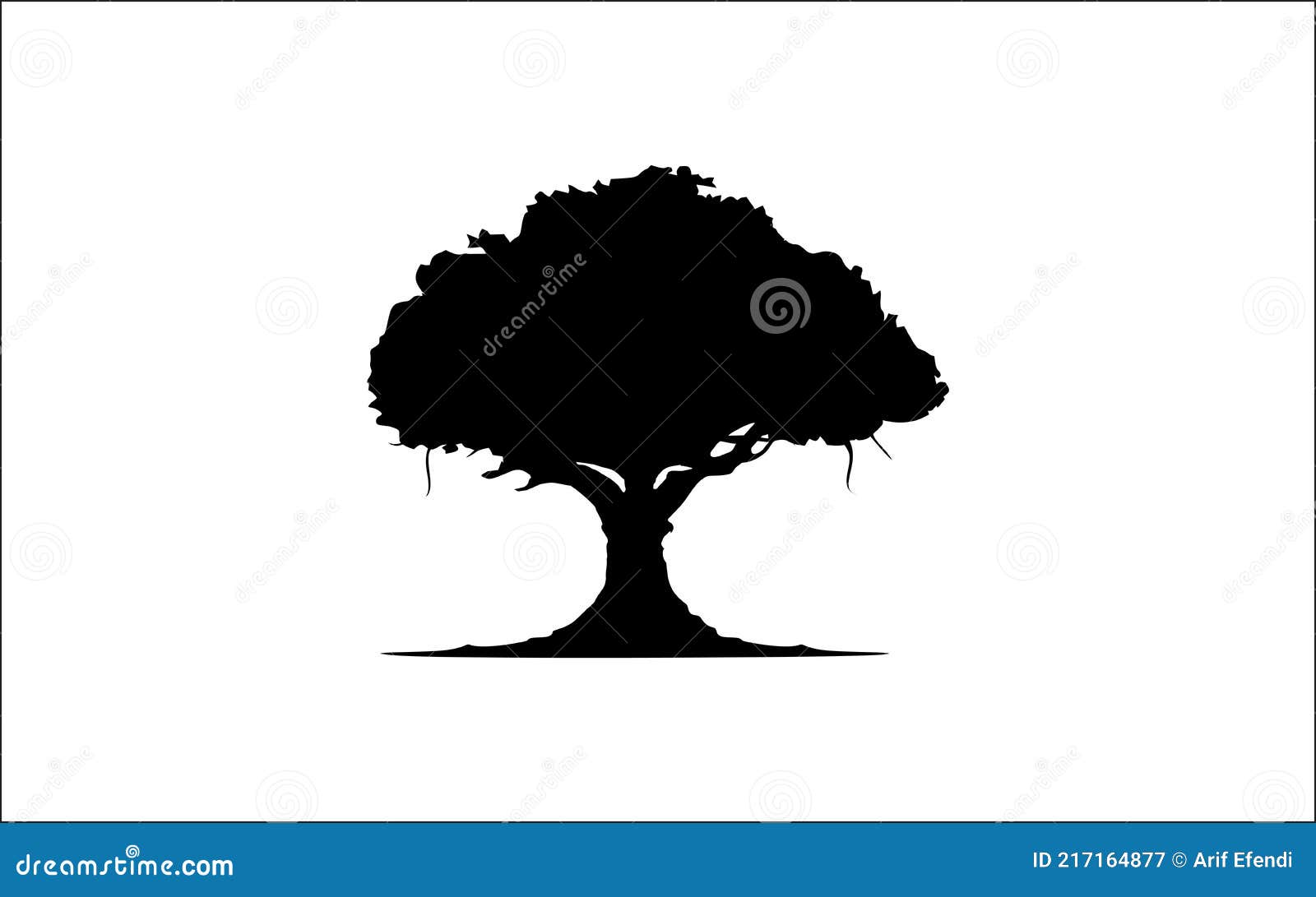 Creative Vector Graphic Silhouette of Tree Vector Logo Design Template ...