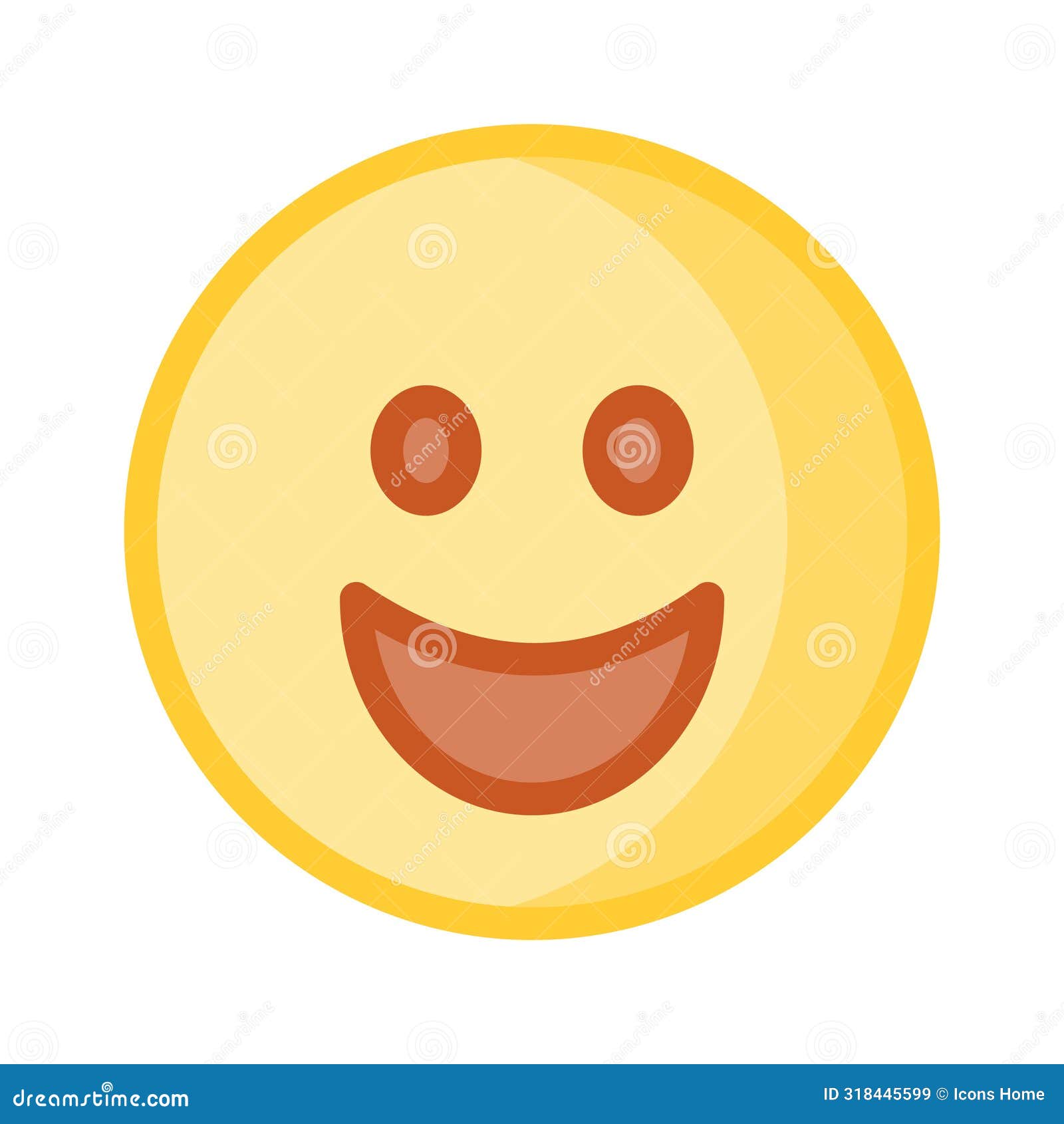 Creative Vector of Happy Face Emoji in Modern Style Stock Vector ...
