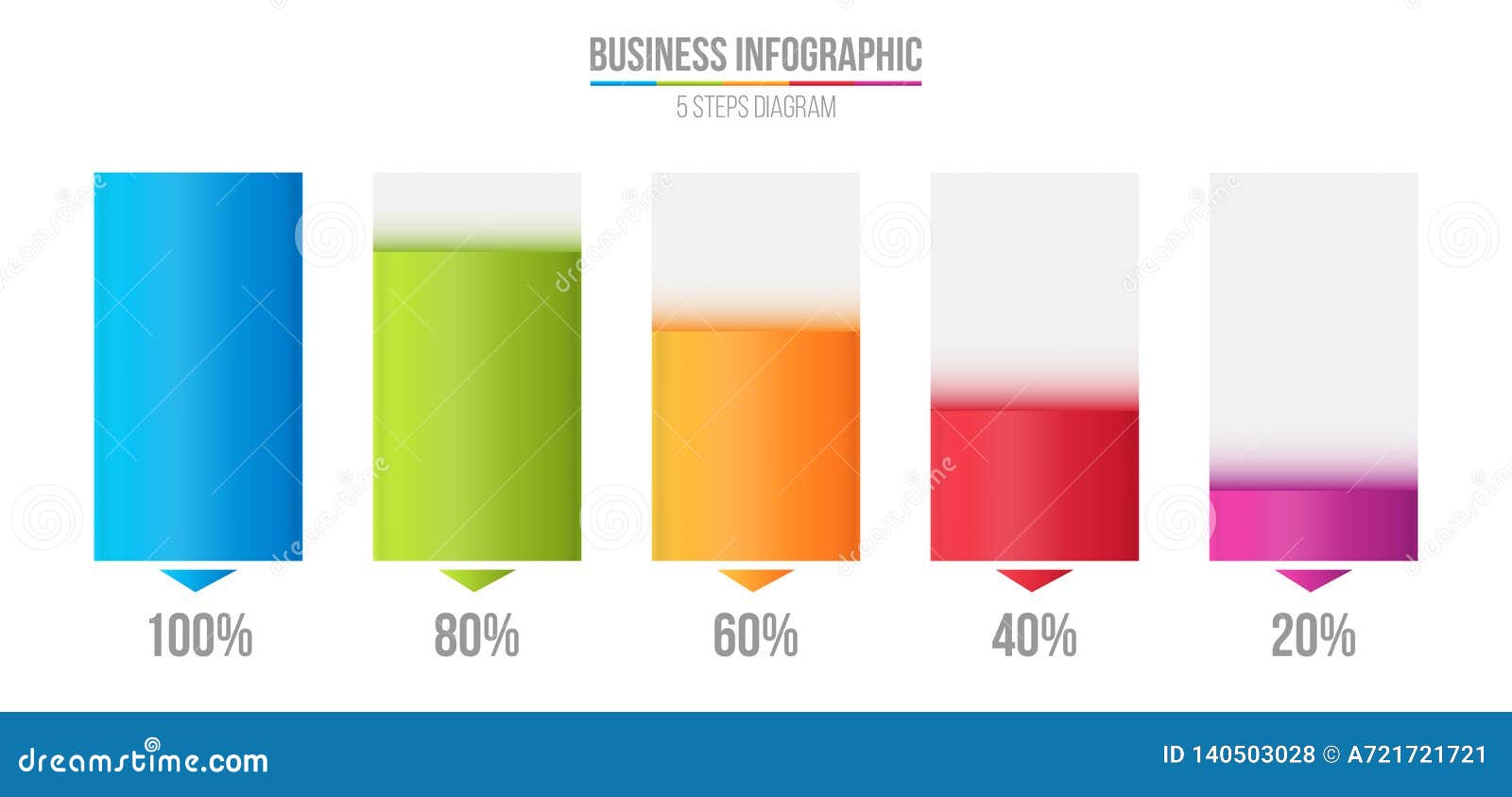 Creative Vector Illustration of Columns Bar Chart, Comparison Table ...