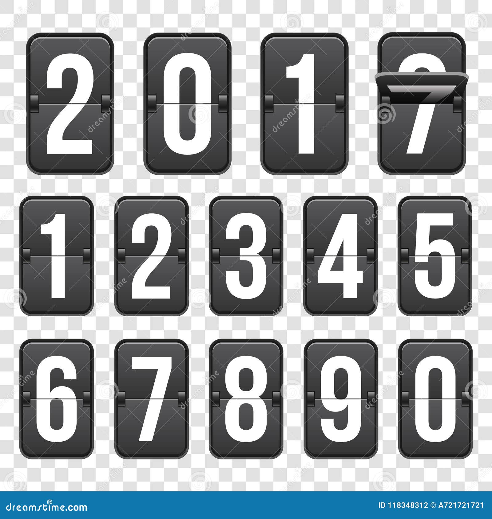 Creative Vector Illustration Of Countdown Timer With Different Numbers