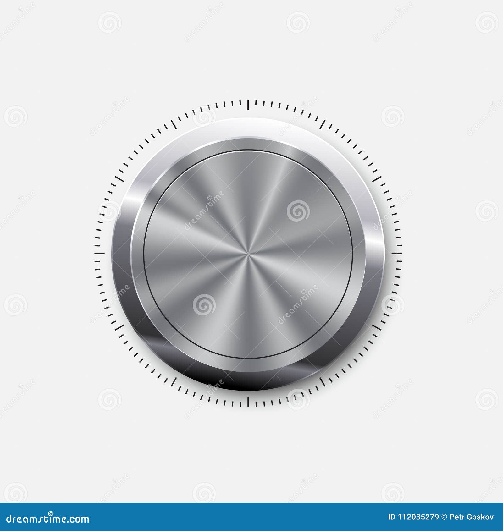 Dial knob level stock vector. Illustration of control - 112035279