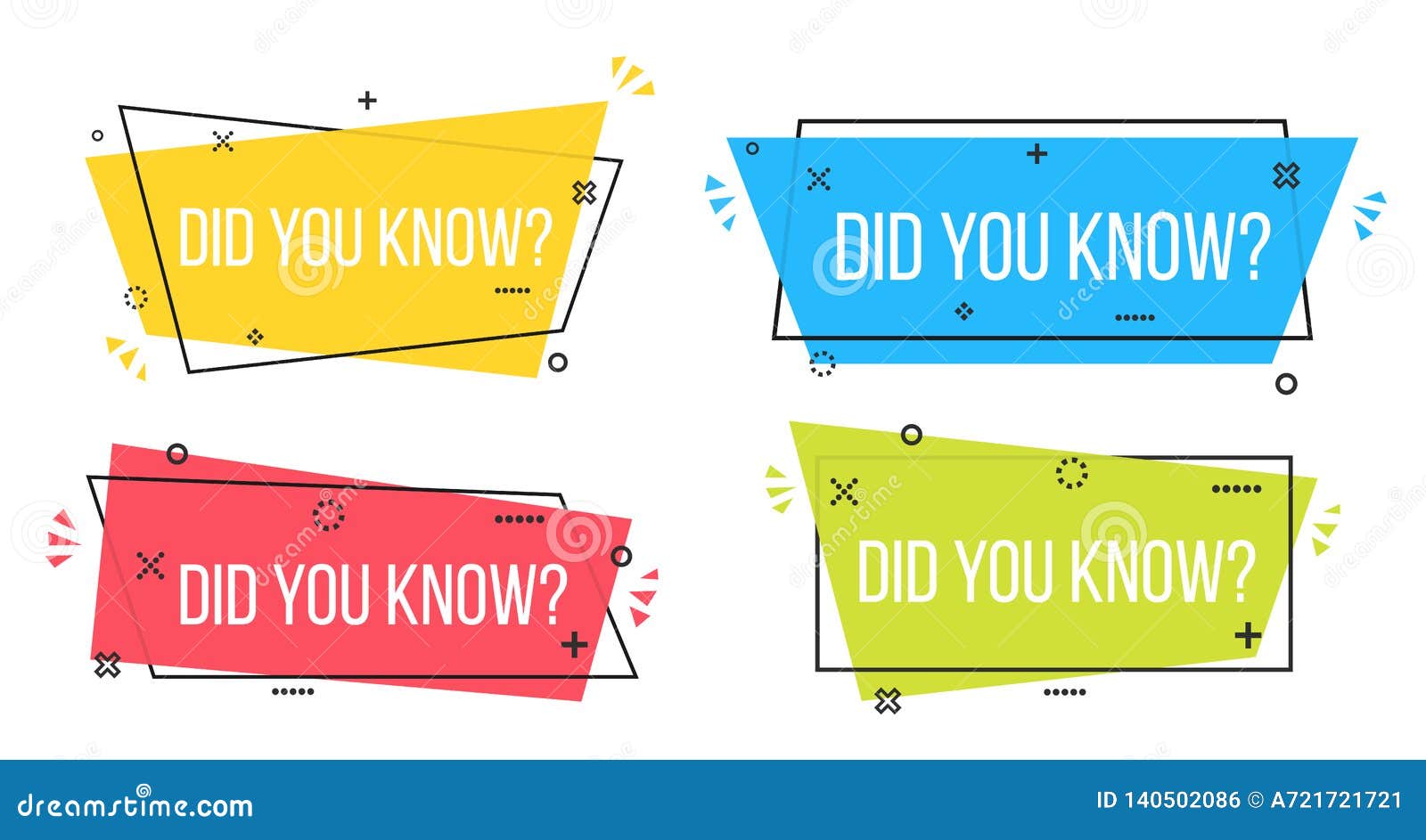 Creative Vector Illustration of Did You Know Question Mark Label Badge ...