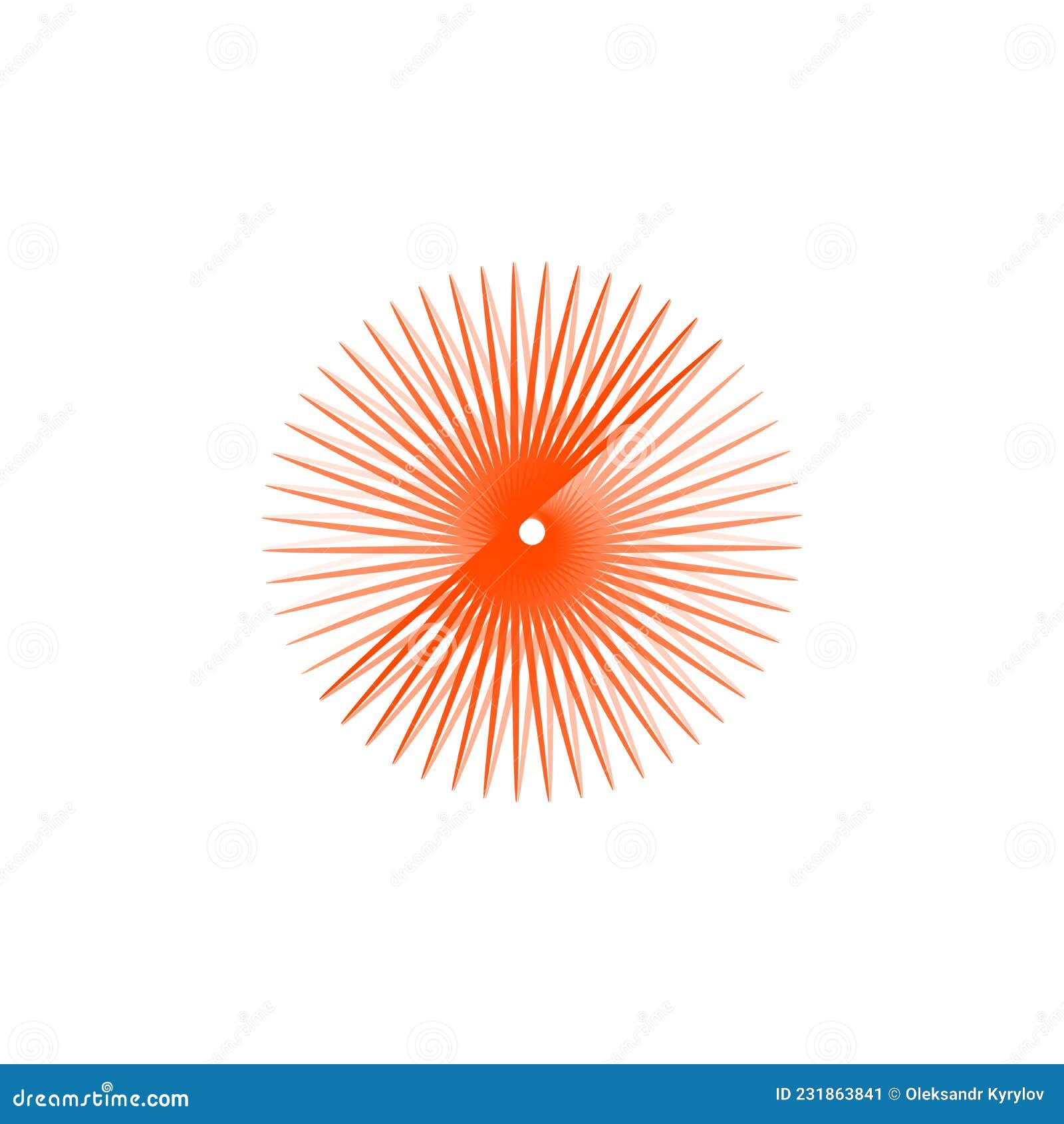 Creative Vector Illustration of Geometric Sun Beams. Stock Vector ...