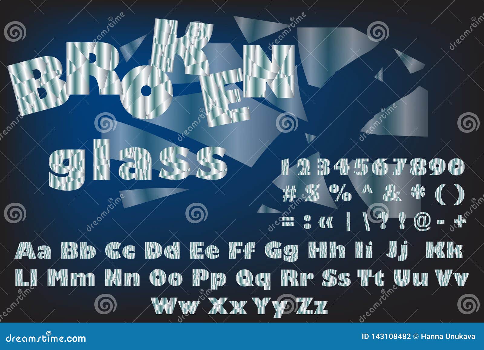 Creative Vector Illustration of Glossy Font, Gradient Alphabet Stock ...
