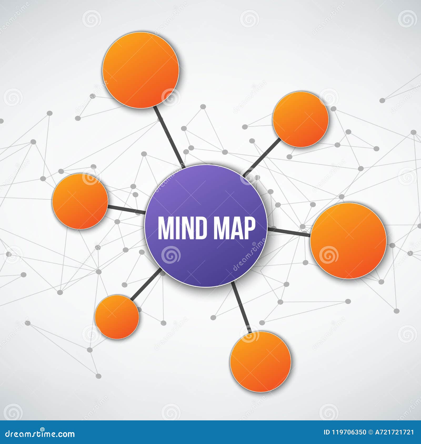 Creative Vector Illustration Of Mind Map Infographic Template Isolated ...