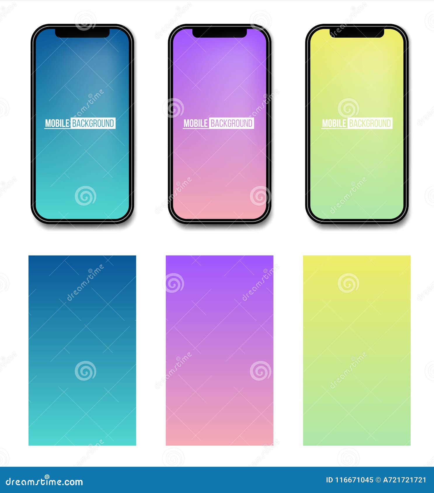 Creative Vector Illustration of Mobile App Soft Color Background. Art ...