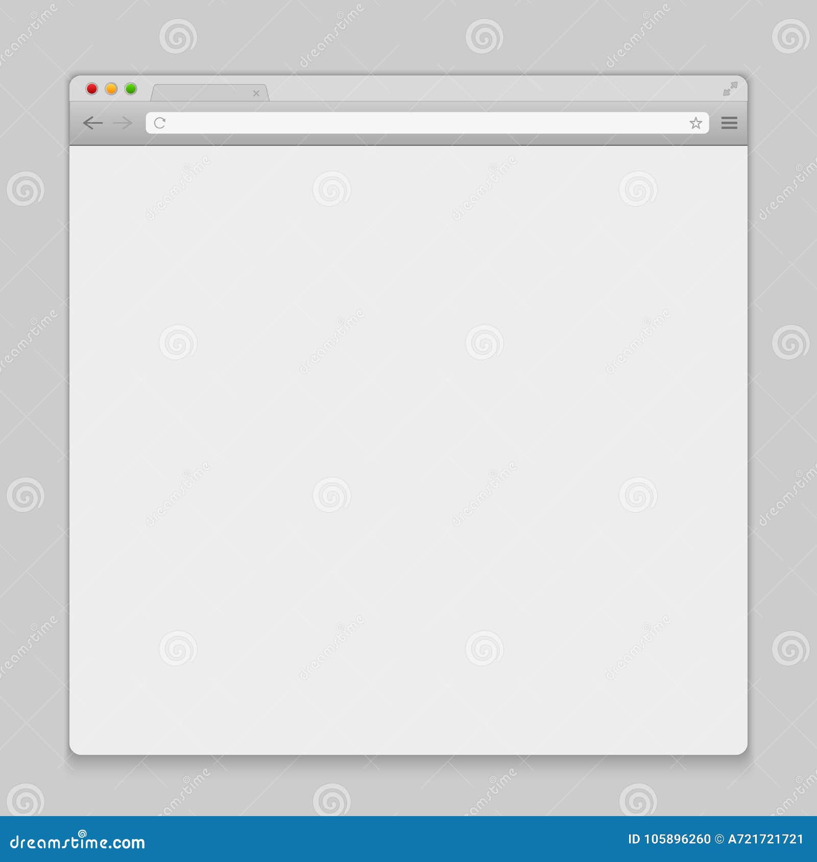 Creative Vector Illustration of Open Internet Browser Isolated on ...