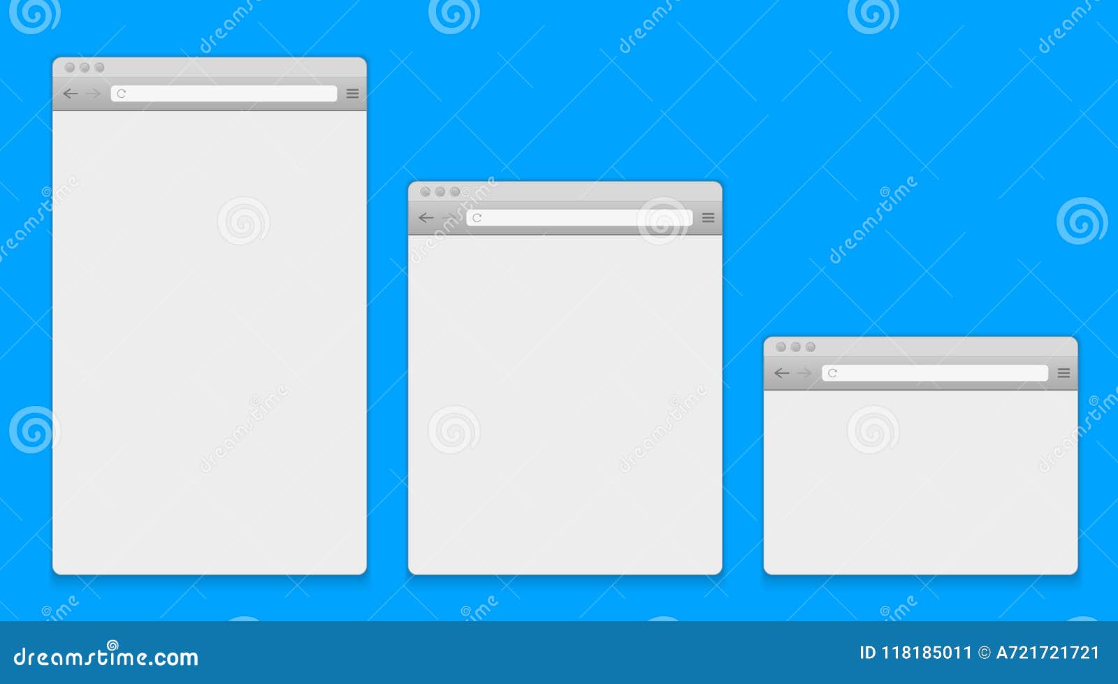 Creative Vector Illustration of Open Internet Browser Isolated on ...