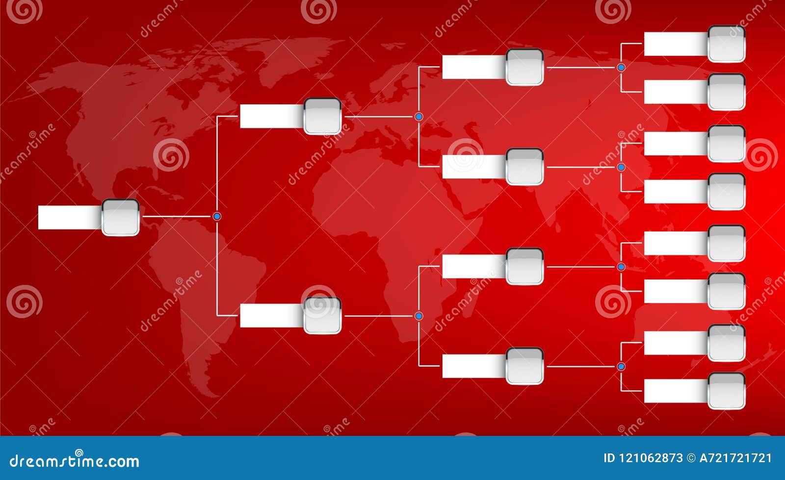Creative Vector Illustration of Playoffs Schedule with Two Conference ...