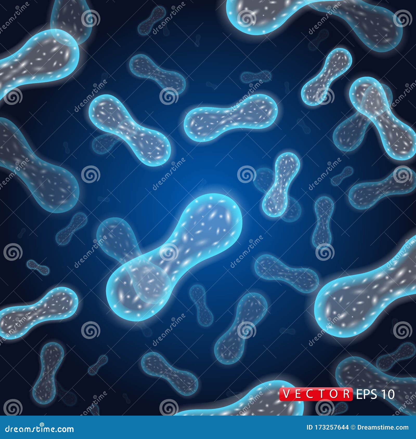 Creative Vector Illustration of Probiotic Bacteria. Art Design ...