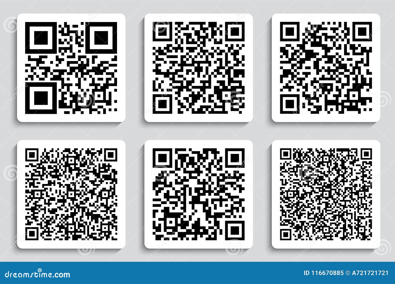 Set Of QR Codes With Scan Me Text. Qr Code For Payment, E-wallet, Web ...