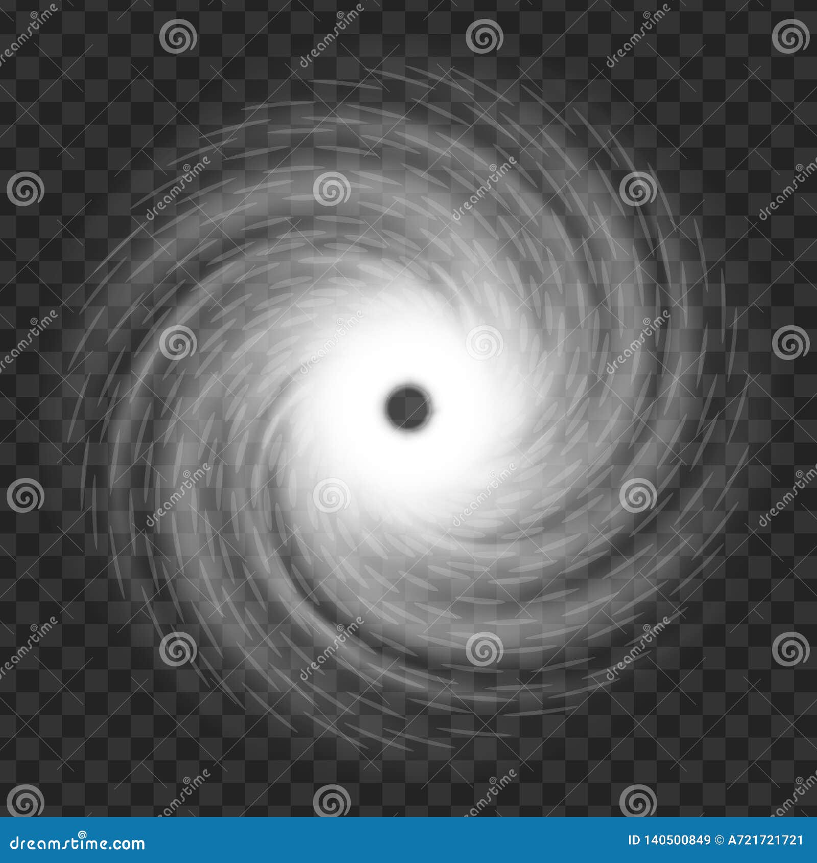 Creative Vector Illustration of Realistic Hurricane Cyclone Wind ...