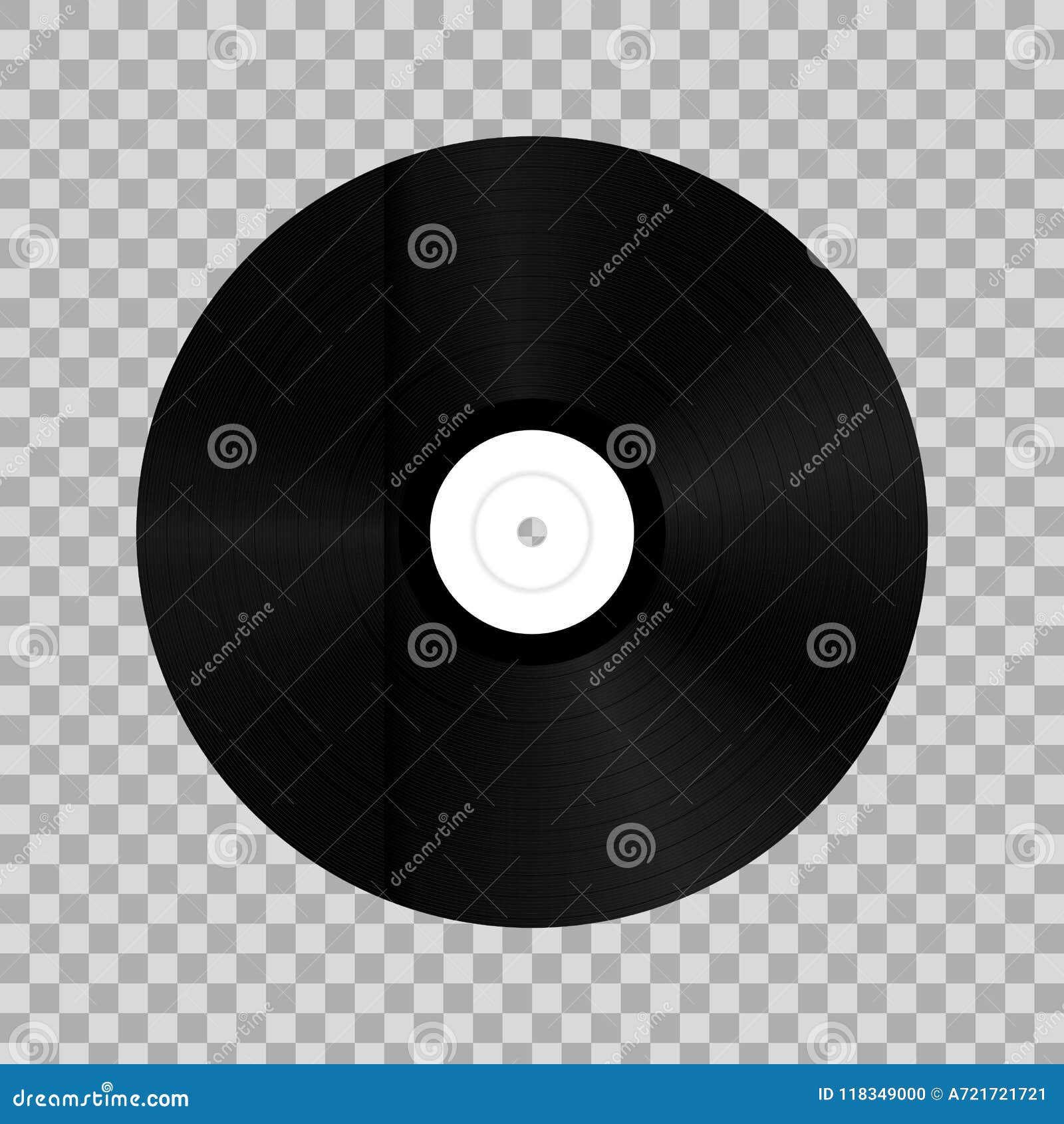 Creative Vector Illustration of Realistic Vinyl Record Disk in Paper ...