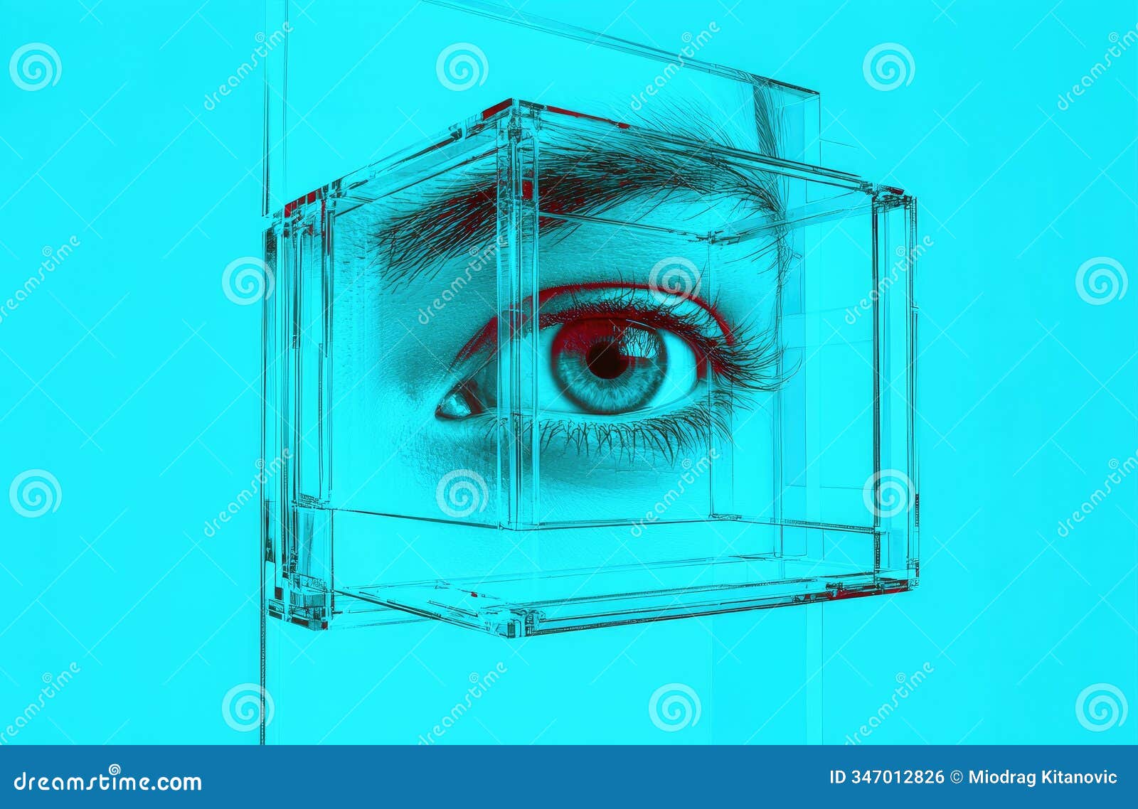 Creative Vector Illustration Showcasing Innovation through Abstract Eye ...