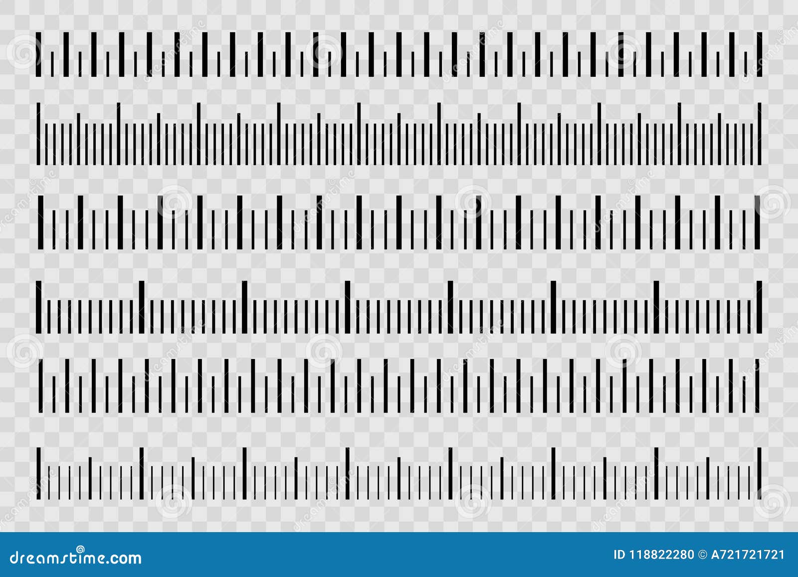 Horizontal Measure Distance Scales, Calibration Measuring Size ...
