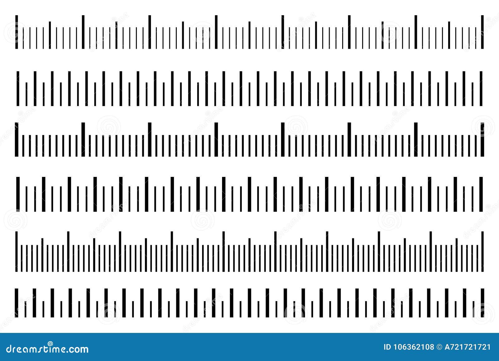 Creative Vector Illustration Of Size Indicators Set Isolated On ...