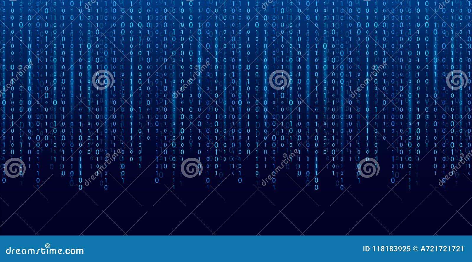 Binary Code Green Background Digits Screen Algorithm Data Decryption Encoding Row Matrix Clipart