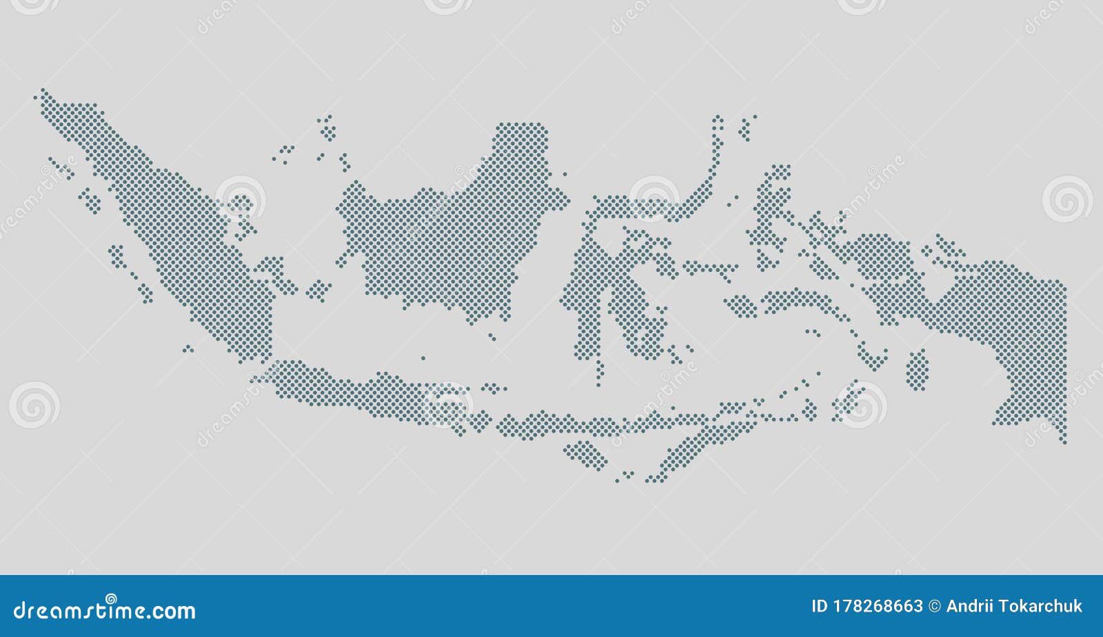 Creative Vector Indonesia Country Map Made of Dots Stock Vector ...