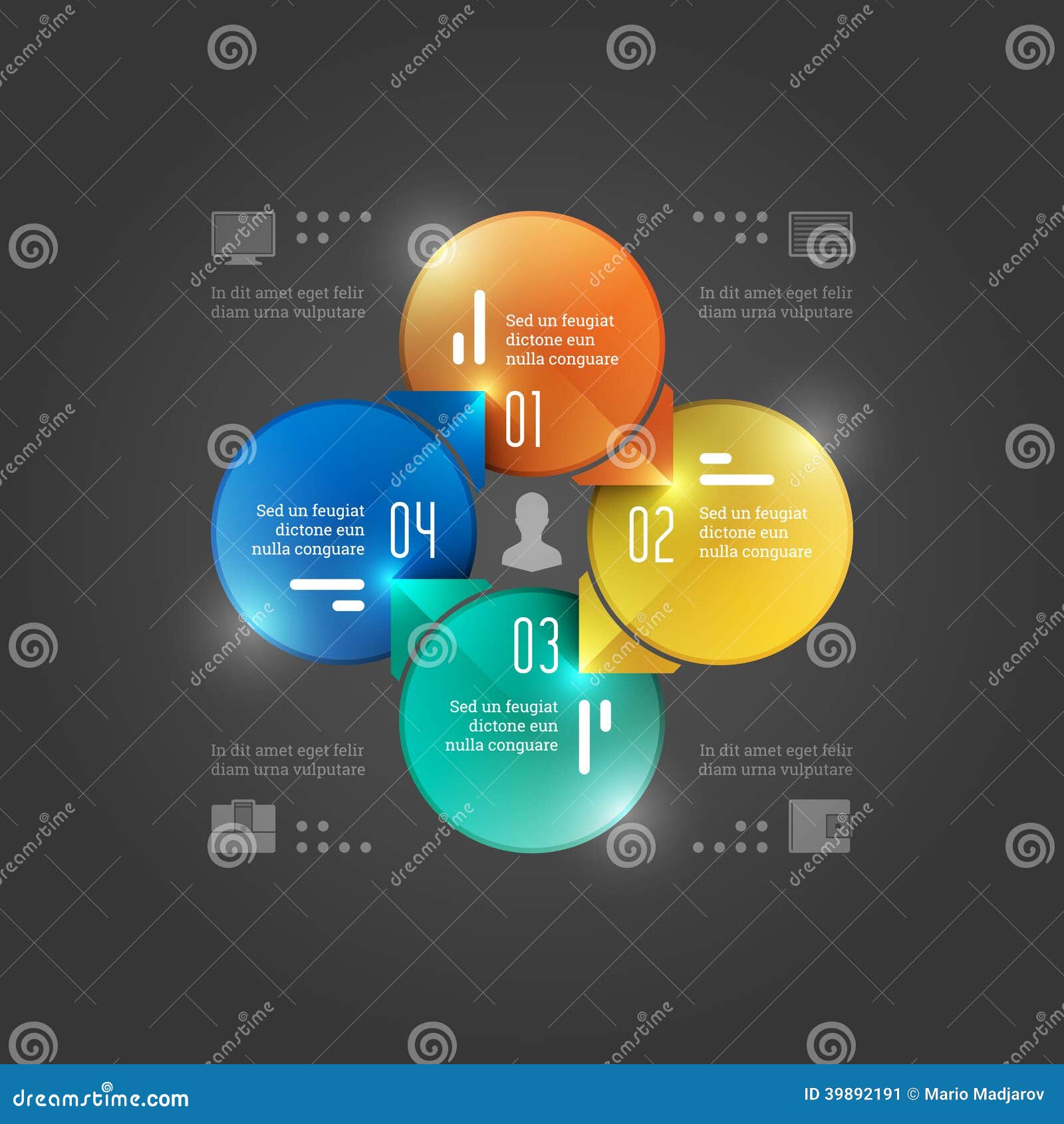 Business Infographics Design Template. Vector Elements. Management ...