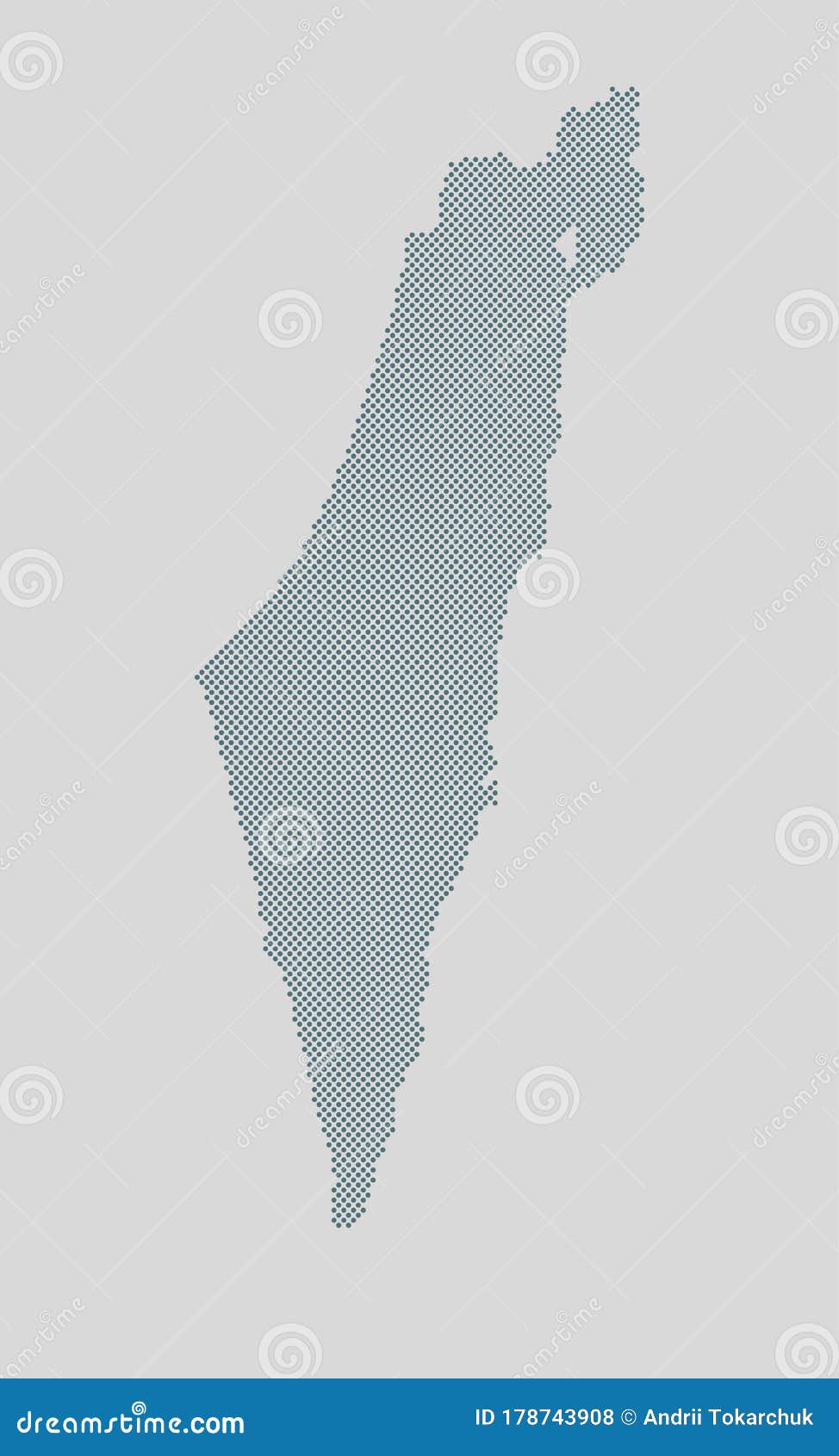 Israel Country Map. Black Silhouette And Outline Isolated On White ...