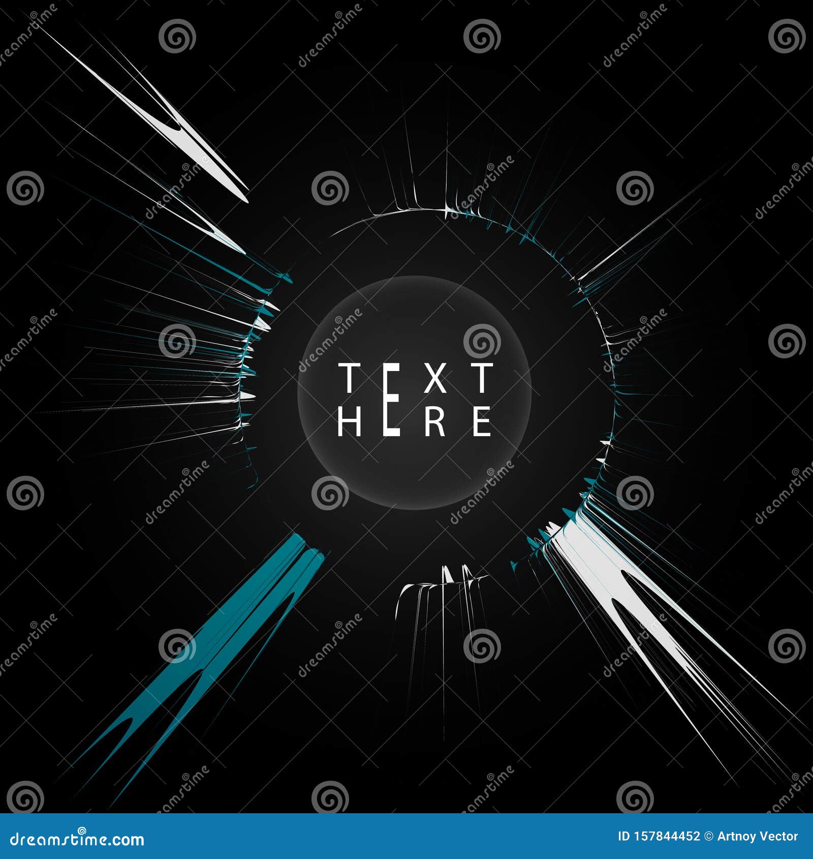 Creative Vector Lines and Abstract Art Circle Designs Stock Vector ...