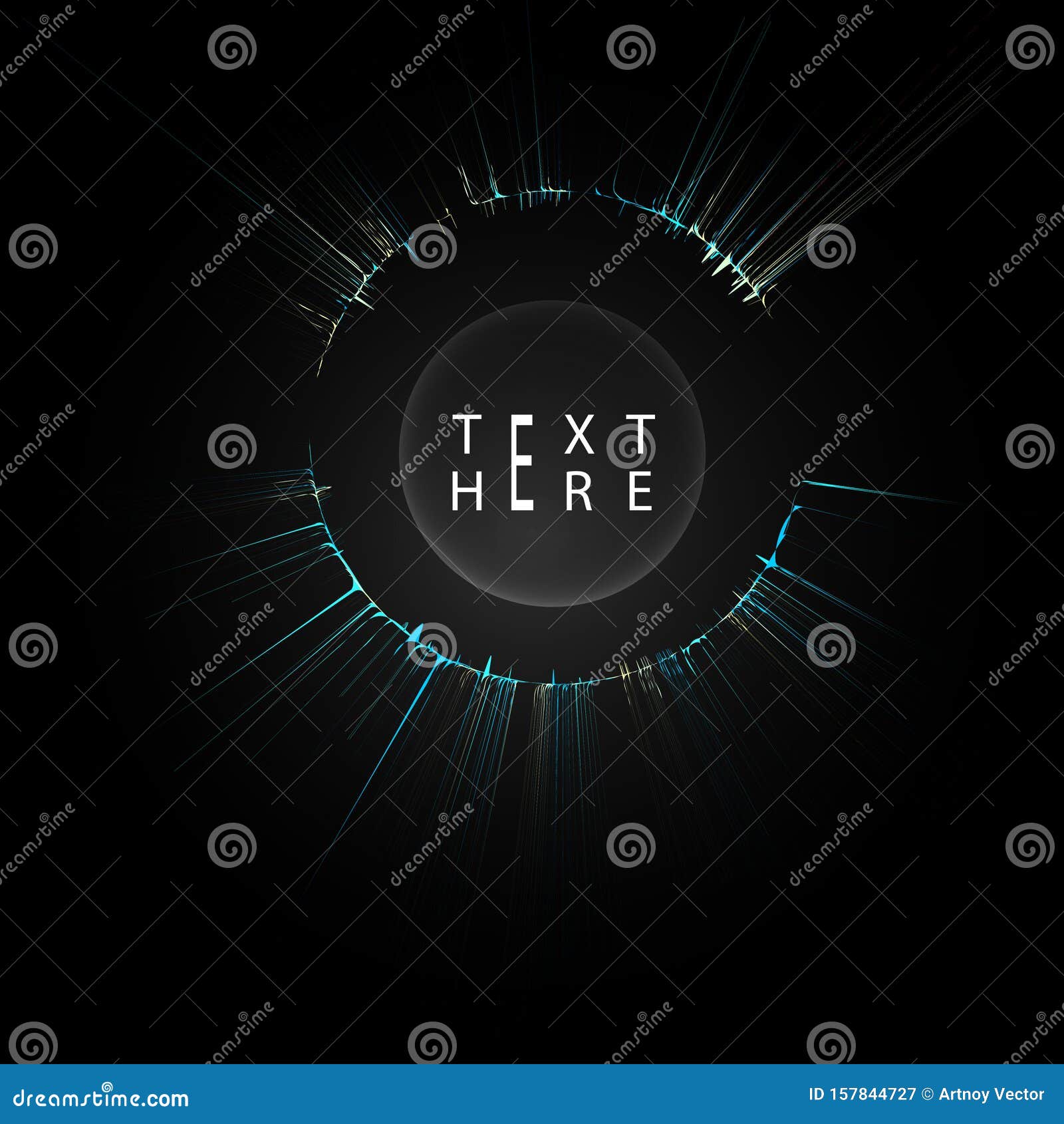 Creative Vector Lines and Abstract Art Circle Designs Stock Vector ...