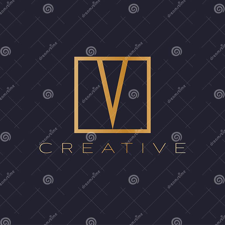 Creative Vector Logo Design. Letter V Logotype Stock Vector ...