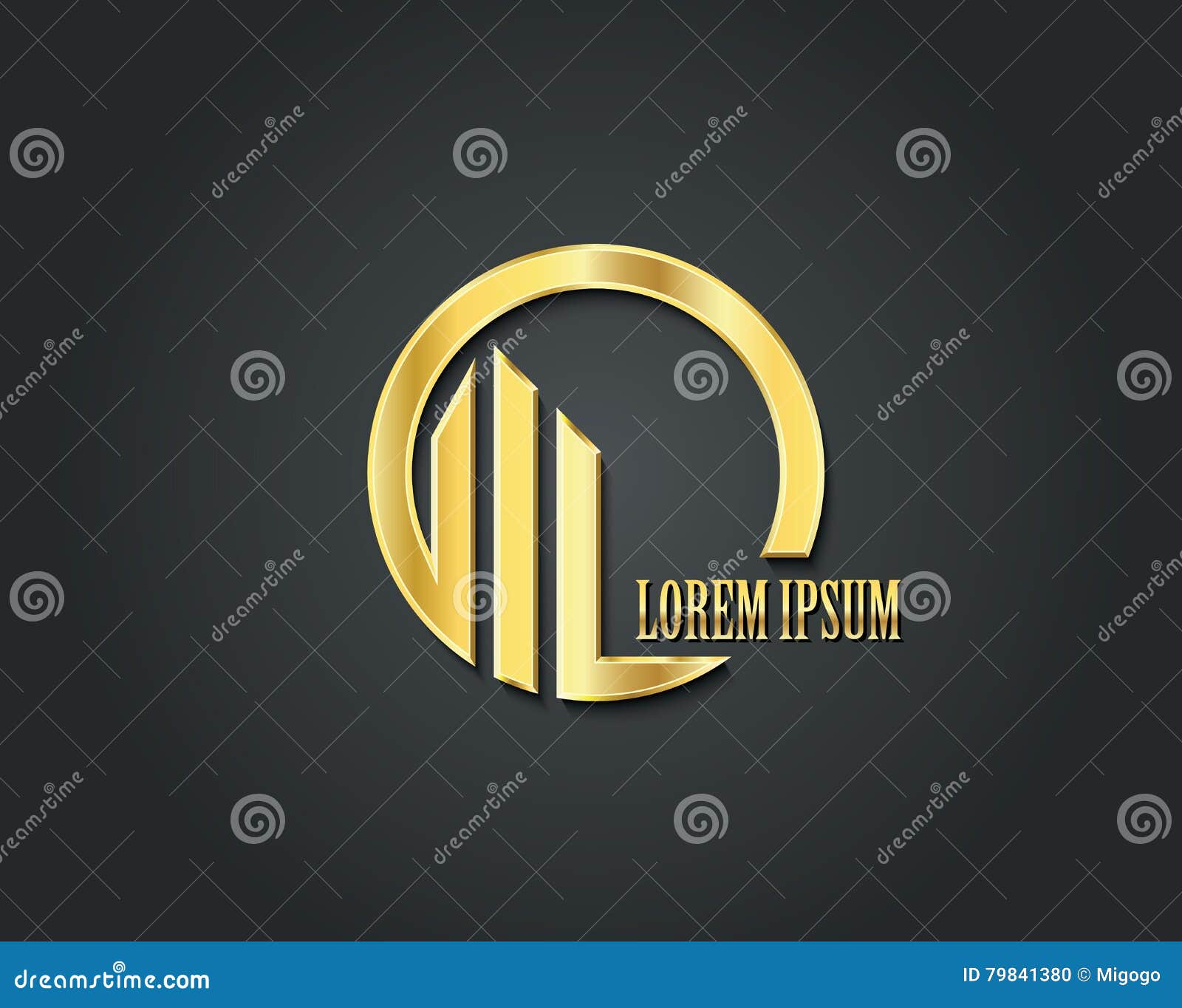 Creative Vector Logo Design Template. Golden Stock Vector ...