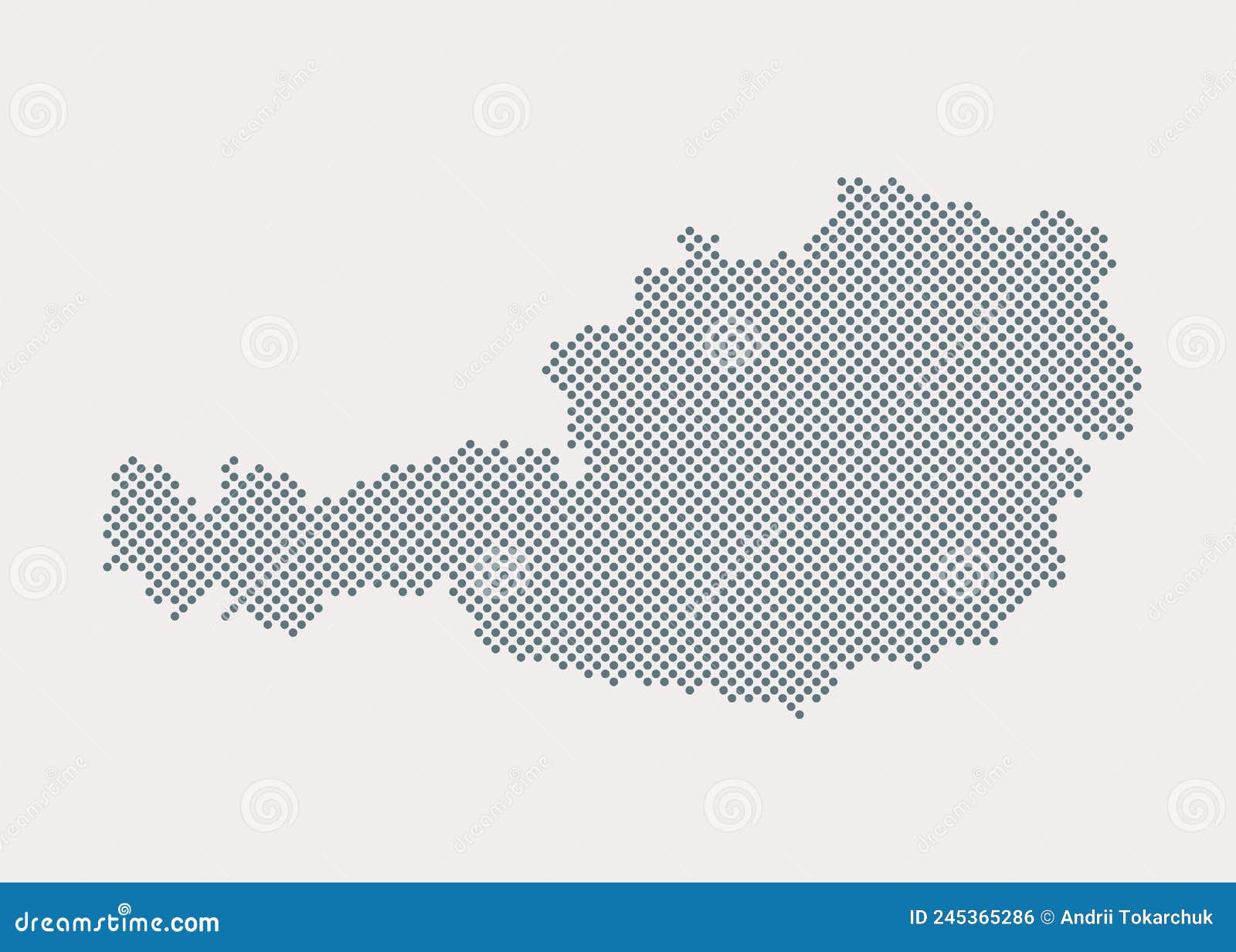 Vector Map Austria from Dots, Digital Template Stock Vector ...