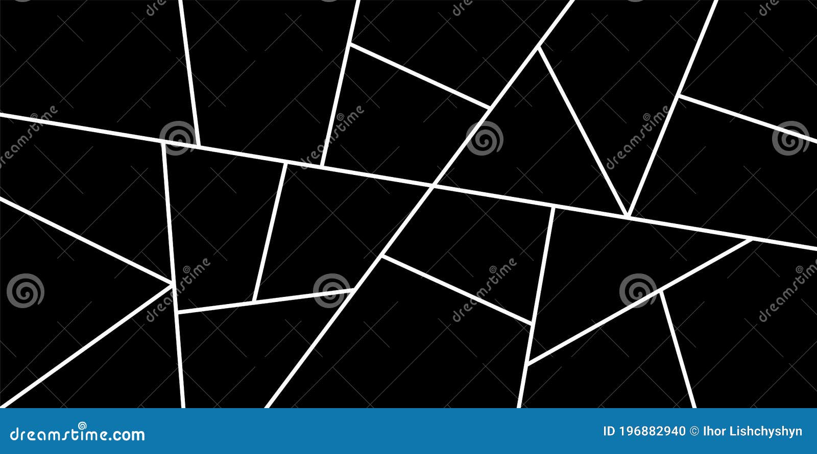 Creative Vector Template Collage Consisting of 19 Frames for a Photo of ...