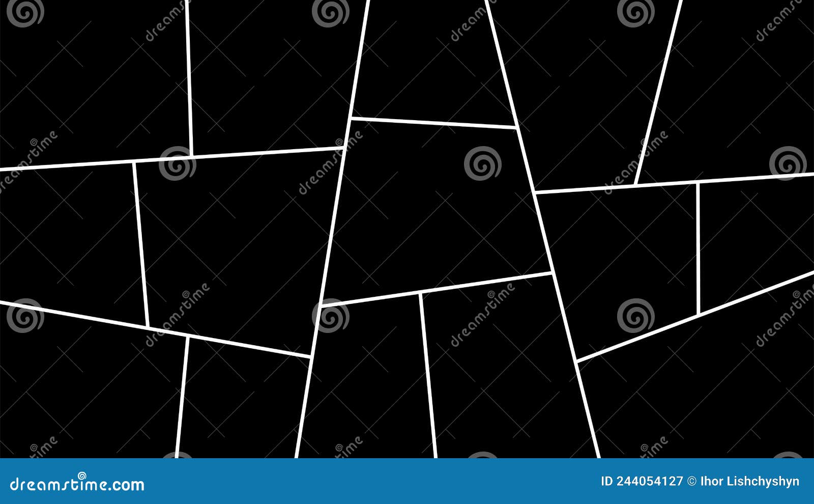 Creative Vector Template Collage Consisting of 15 Frames for a Photo of ...