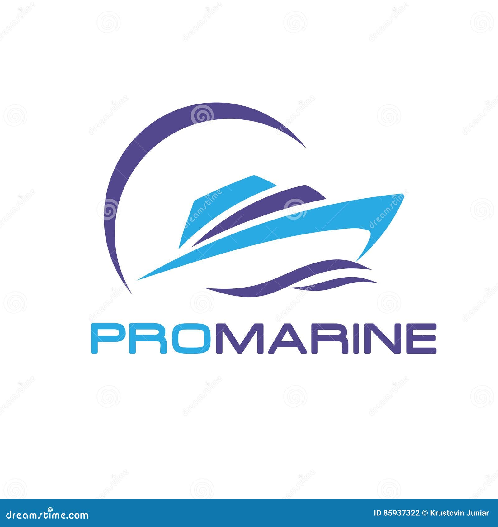 Creative vector yacht stock vector. Illustration of concept - 85937322