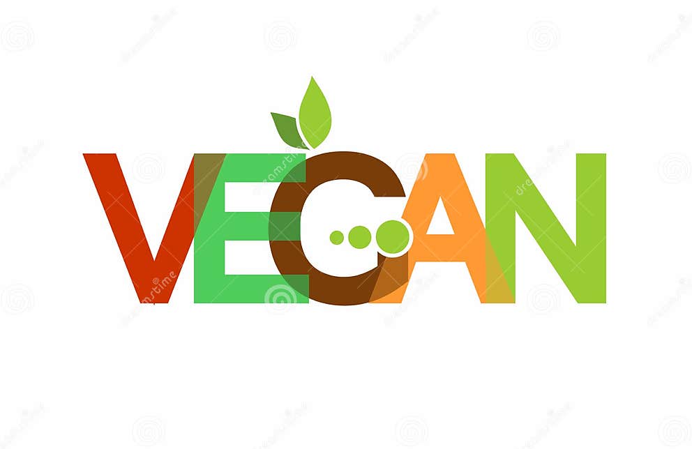 Creative Vegan food label stock vector. Illustration of grow - 118199657