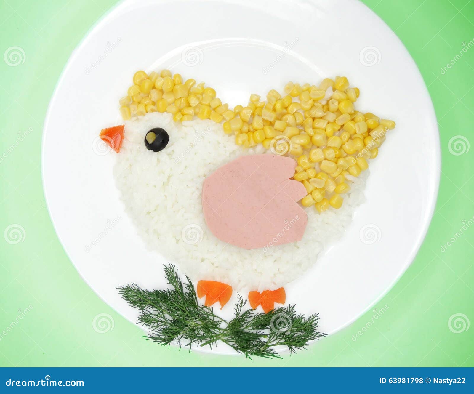 Creative Vegetable Food Dinner Bird Form Stock Photo - Image of ...