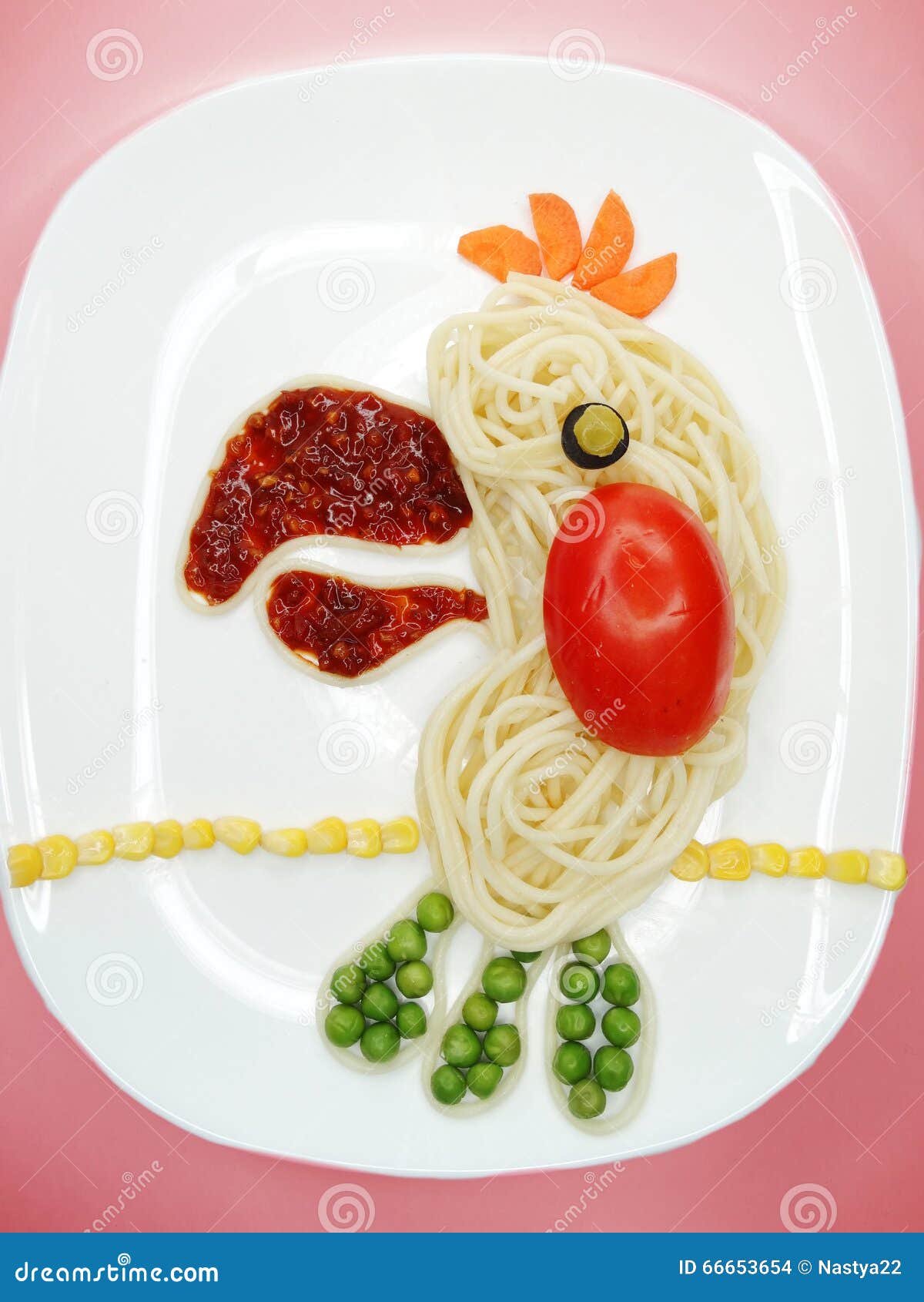 Creative Vegetable Food Dinner Parrot Bird Form Stock Photos - Free ...