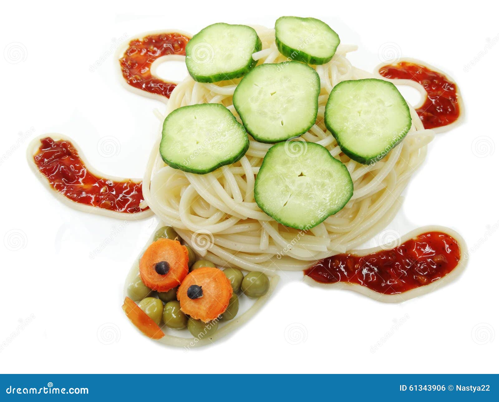 Creative Vegetable Food Dinner Turtle Form Stock Photo - Image of ...