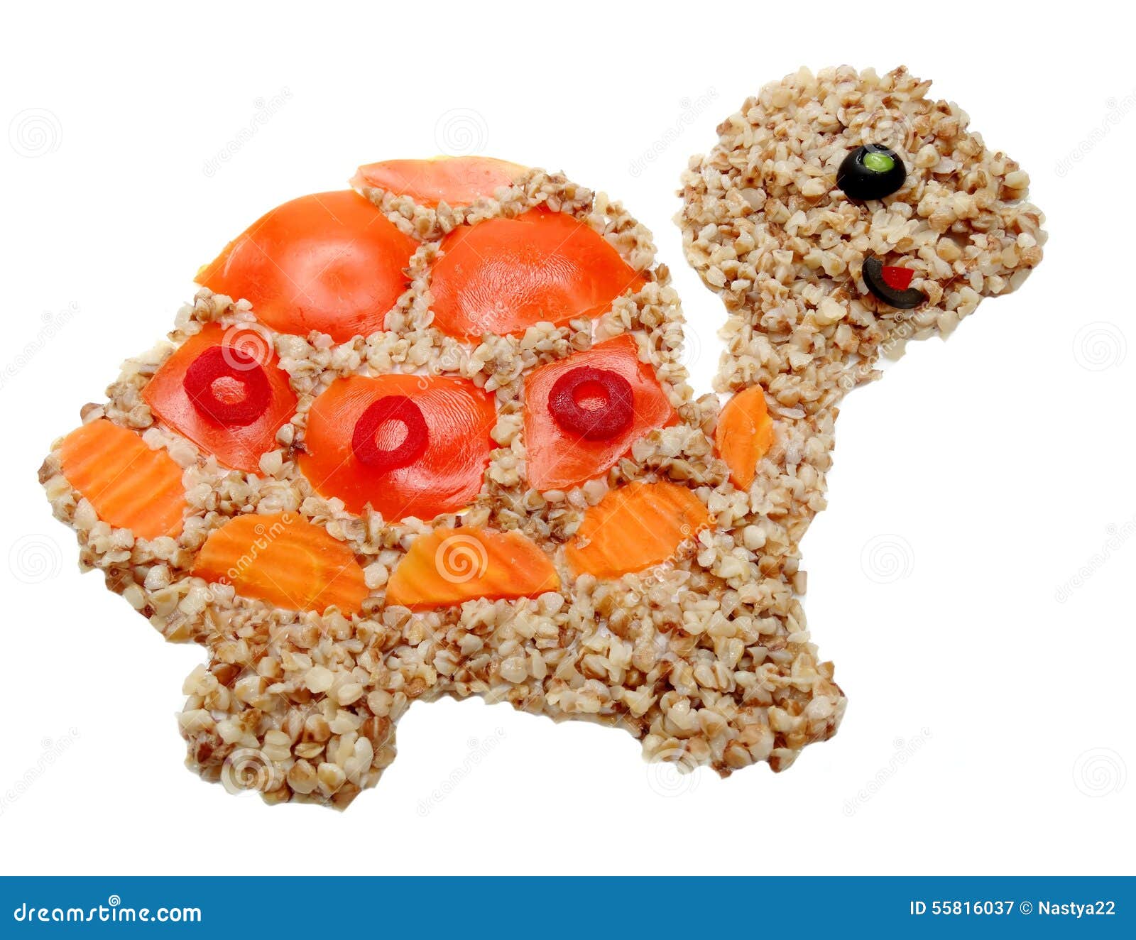 Creative Vegetable Food Dinner Turtle Form Stock Image - Image of ...