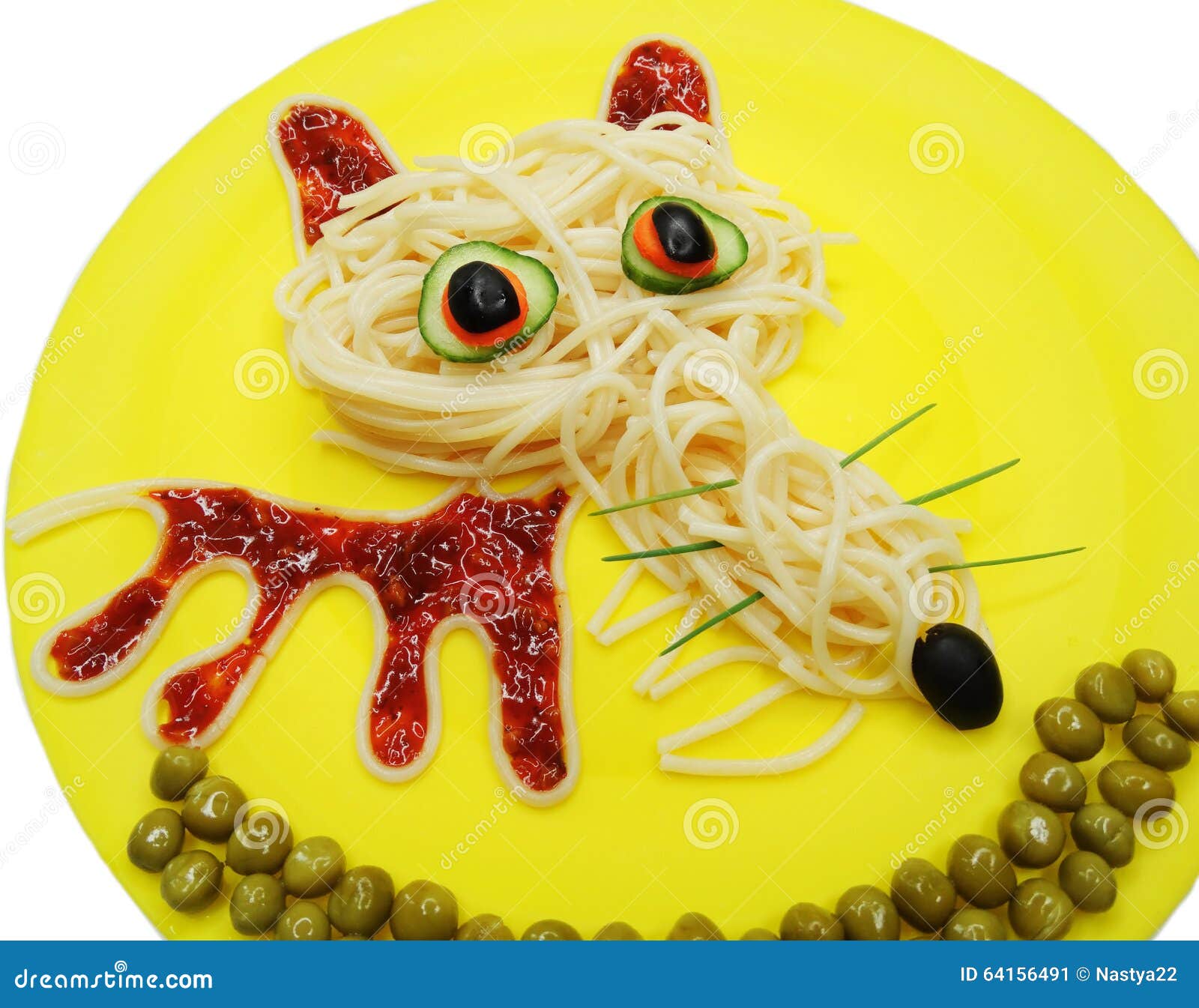 Creative Vegetable Food Dinner Wolf Form Stock Image - Image of green ...