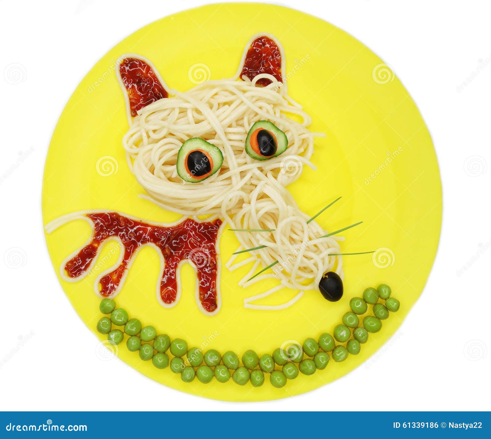 Creative Vegetable Food Dinner Wolf Form Stock Photo - Image of ...