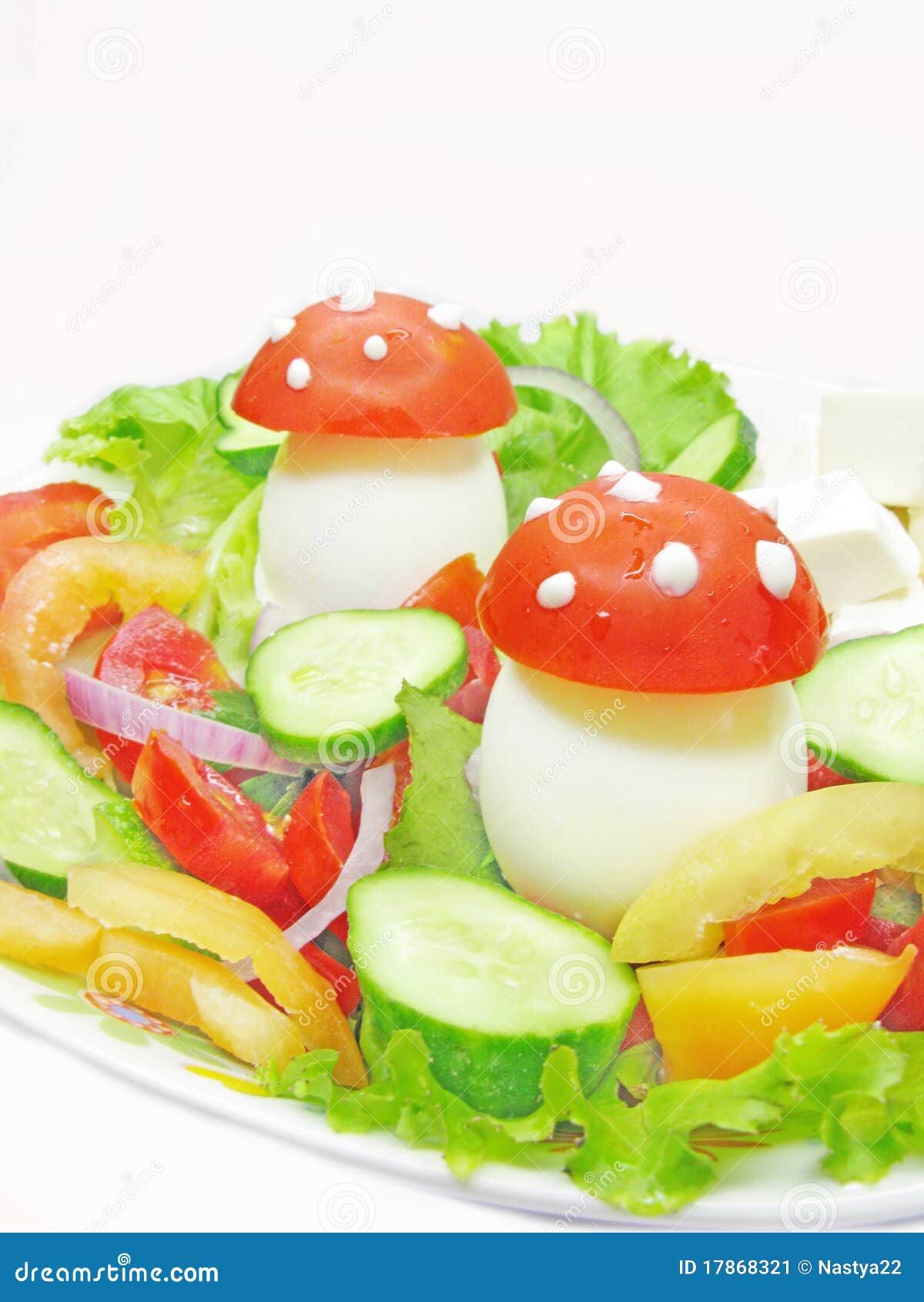 Creative vegetable salad stock image. Image of lunch - 17868321