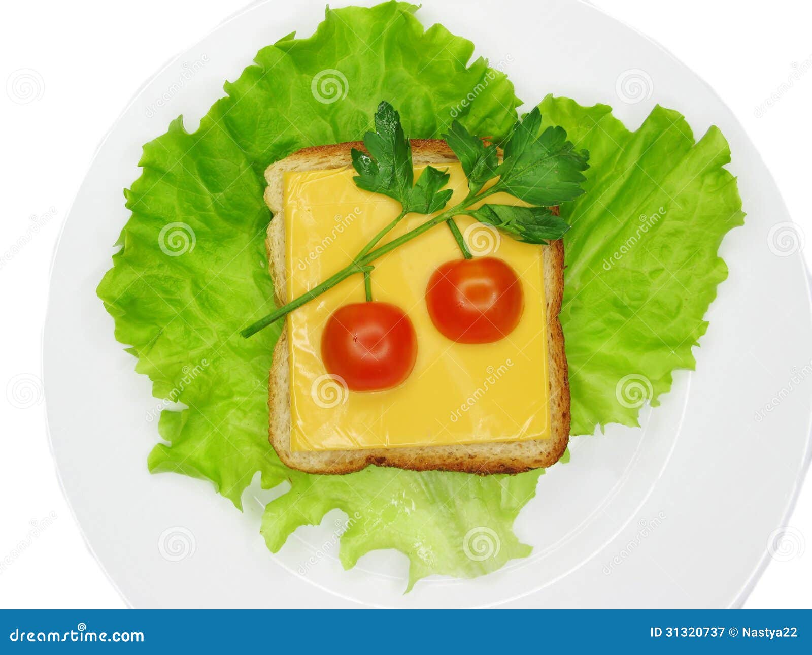 Creative Vegetable Sandwich with Cheese Stock Image - Image of leaf ...
