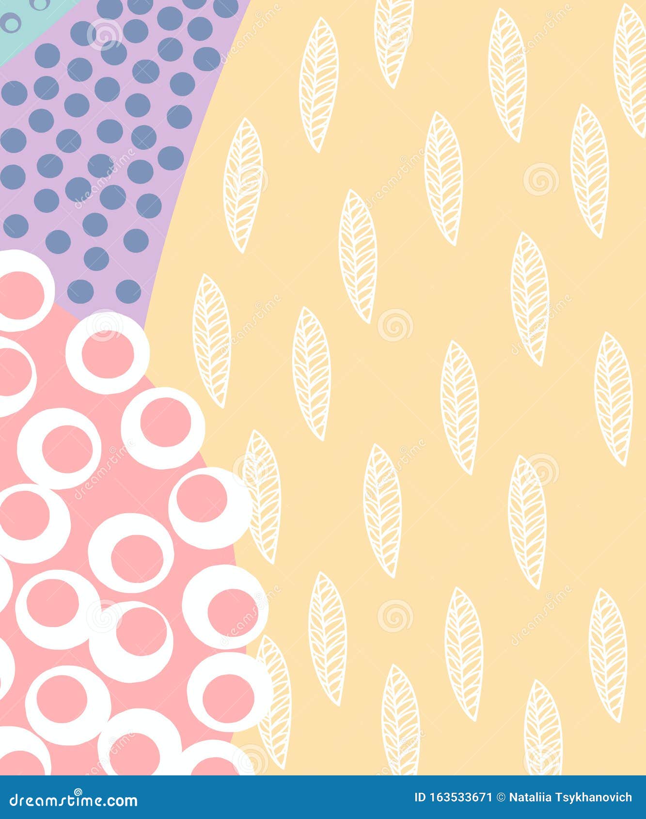 Artistic Header with Flowers and Leaves. Graphic Design Stock ...