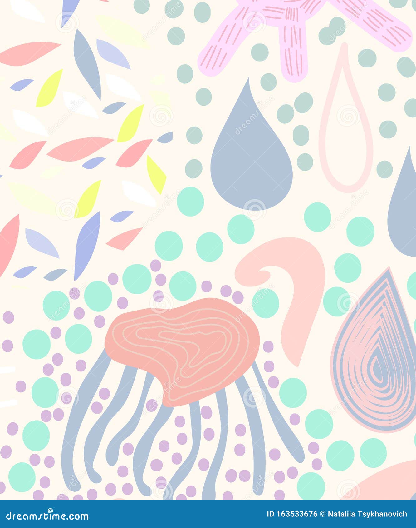 Artistic Header with Flowers and Leaves. Graphic Design Stock ...