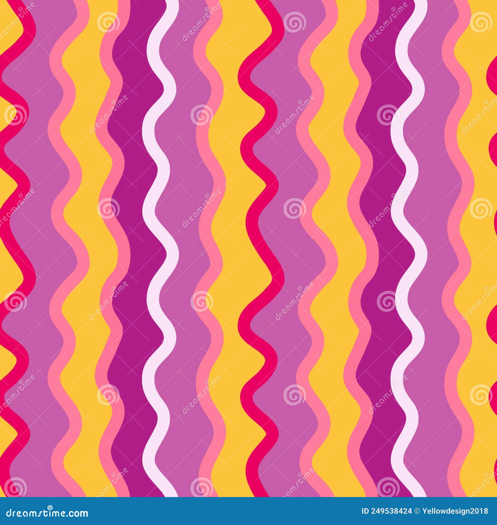Creative Vertical Stripes Background. Hand Drawn Abstract Wavy Line ...