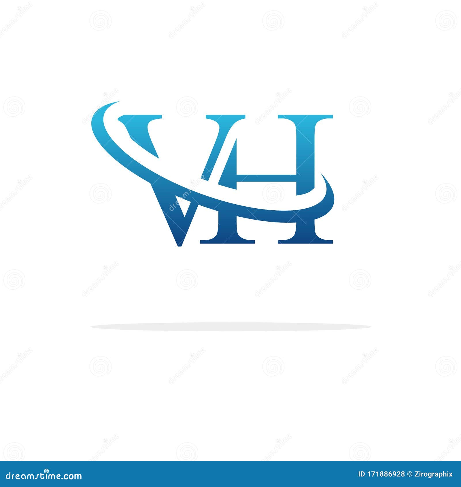 Creative VH Logo Icon Design Stock Vector - Illustration of format ...