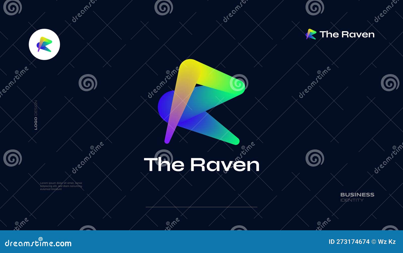 Creative and Vibrant Letter R Logo Design with Colorful Gradient ...