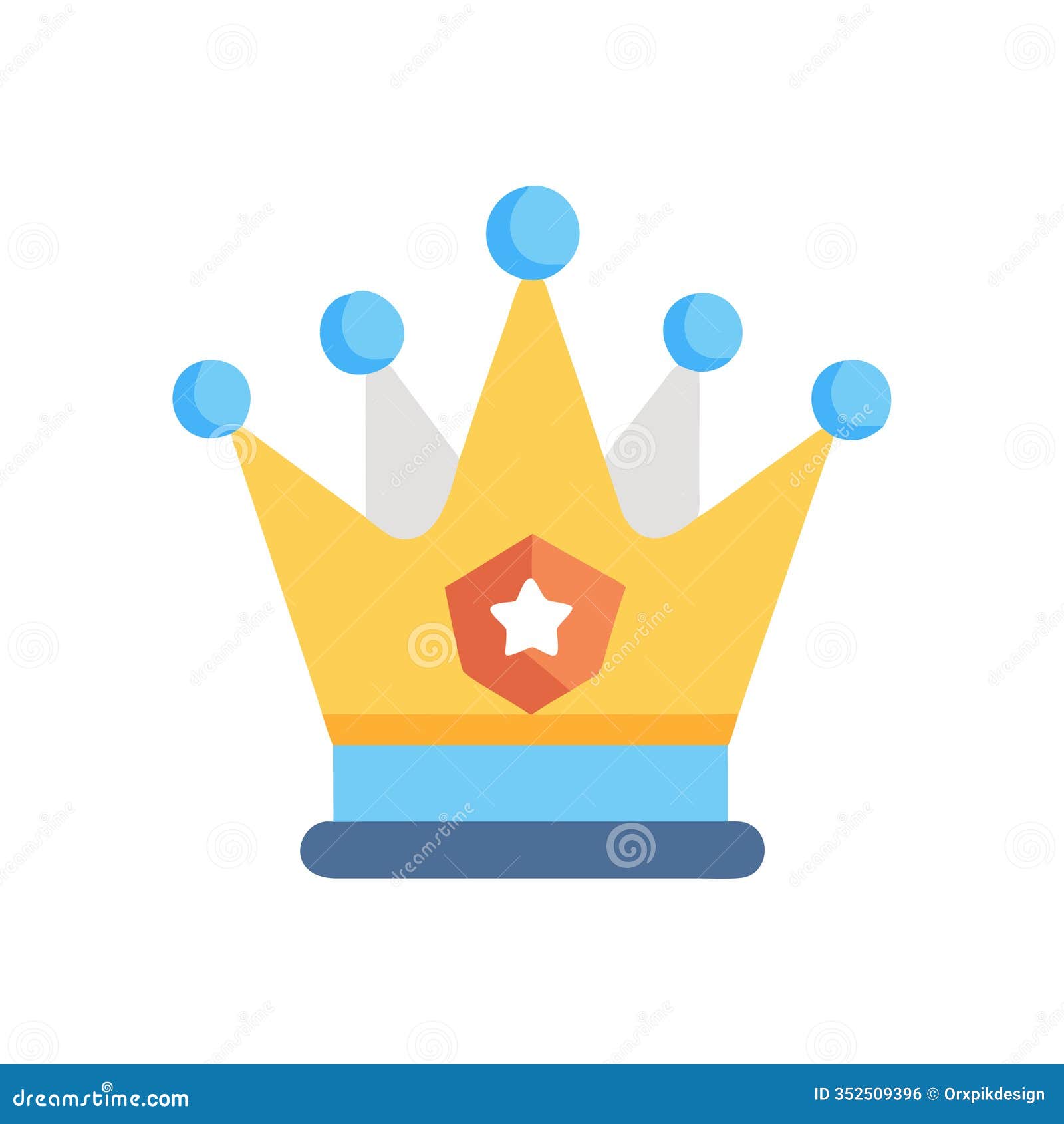 Creative Victory Crown for Award Ceremonies Stock Illustration ...