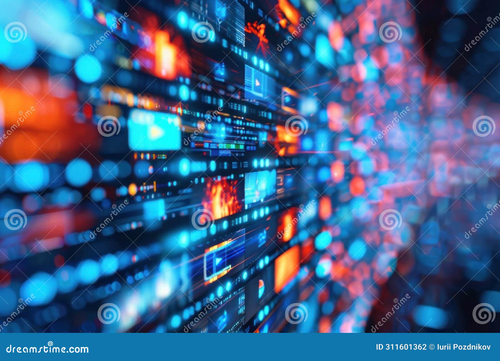 Creative View: Background Depicting Web Stream and TV Signals ...