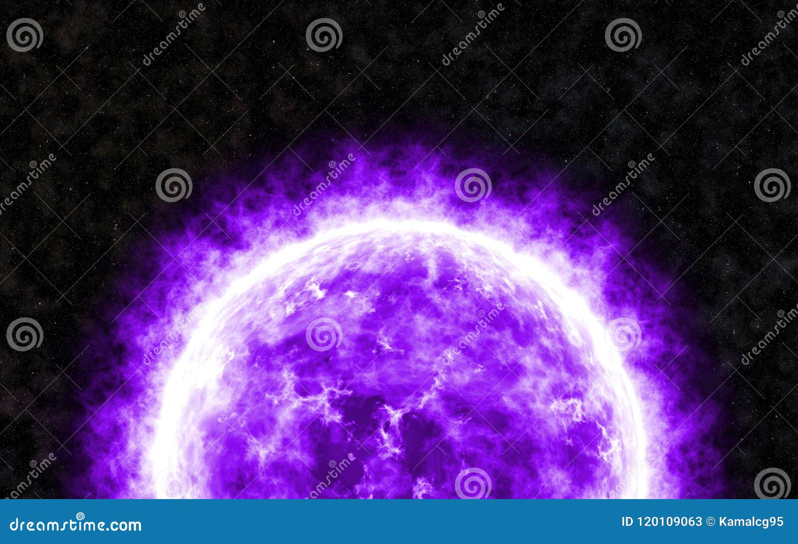 Violet Sun Creative Wallpaper Stock Illustration - Illustration of ...